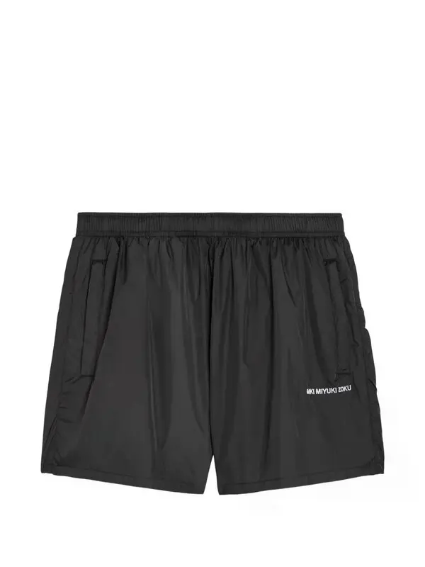 MKI MIYUKI ZOKU Logo Print Swim Shorts