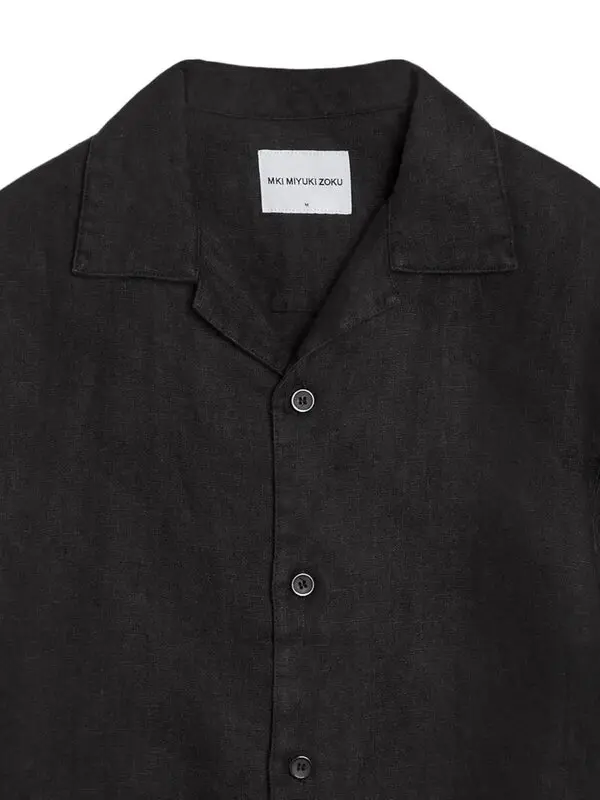 MKI MIYUKI ZOKU Linen Camp-collar Shirt