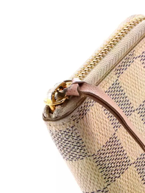 LOUIS VUITTON Clemence Wallet Damier Small Wallets - White