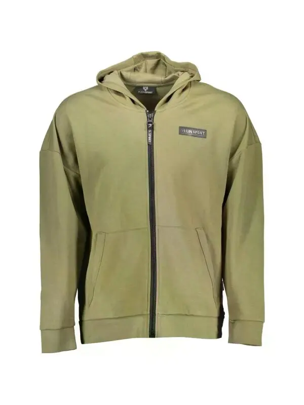 PLEIN SPORT Logo-patch Zip-up Hoodie