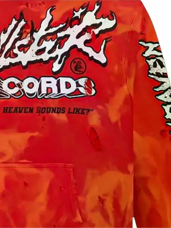 HELLSTAR Records Distressed Hoodie