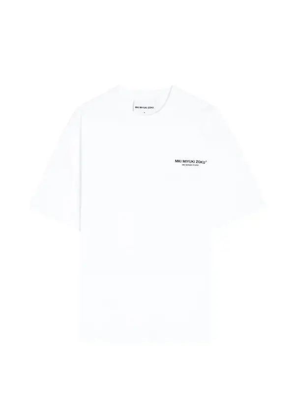 MKI MIYUKI ZOKU Logo-print Short-sleeve T-shirt - White