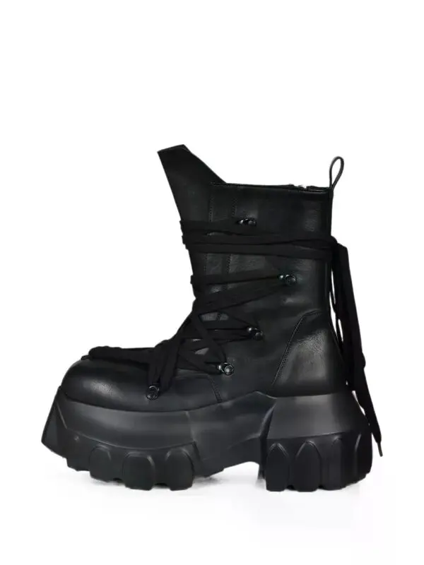 Rick Owens Megalace Mega Tractor Lace-up Chunky-sole Boots