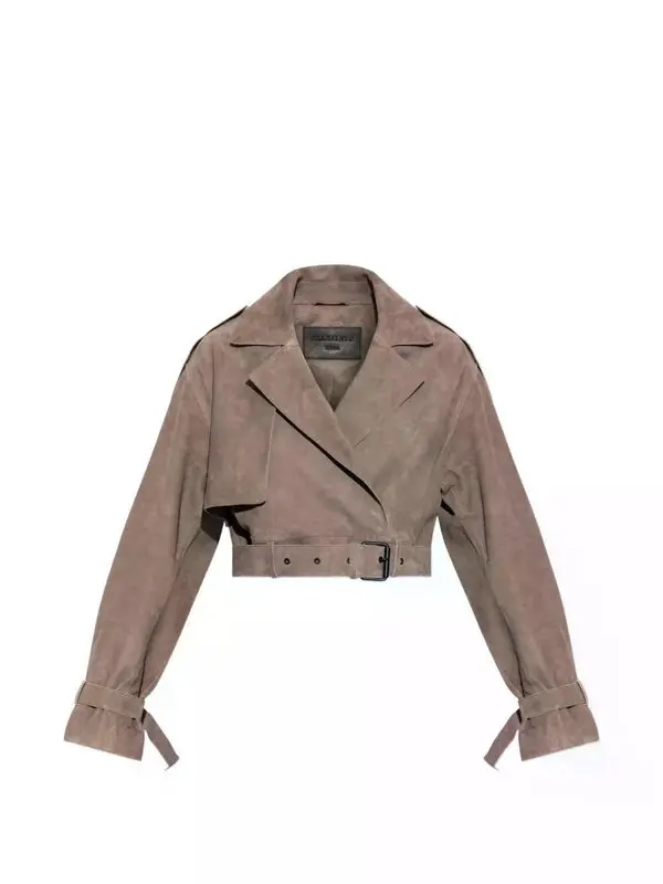 ALLSAINTS Ophelia Cropped Belted Jacket