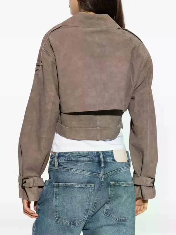 ALLSAINTS Ophelia Cropped Belted Jacket