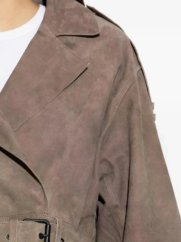 ALLSAINTS Ophelia Cropped Belted Jacket