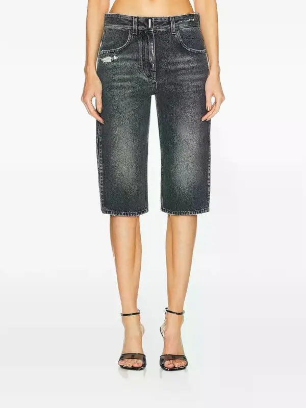 Givenchy Distressed-effect Denim Shorts