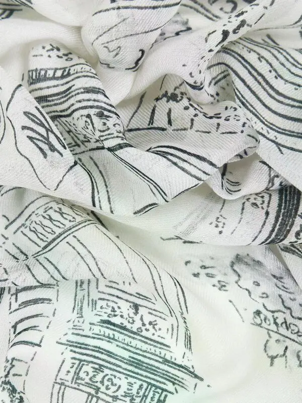Karl Lagerfeld X Jorge Parra Printed Scarf
