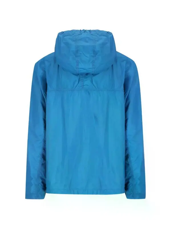 Loewe Layered Effect Hooded Jacket - Blue