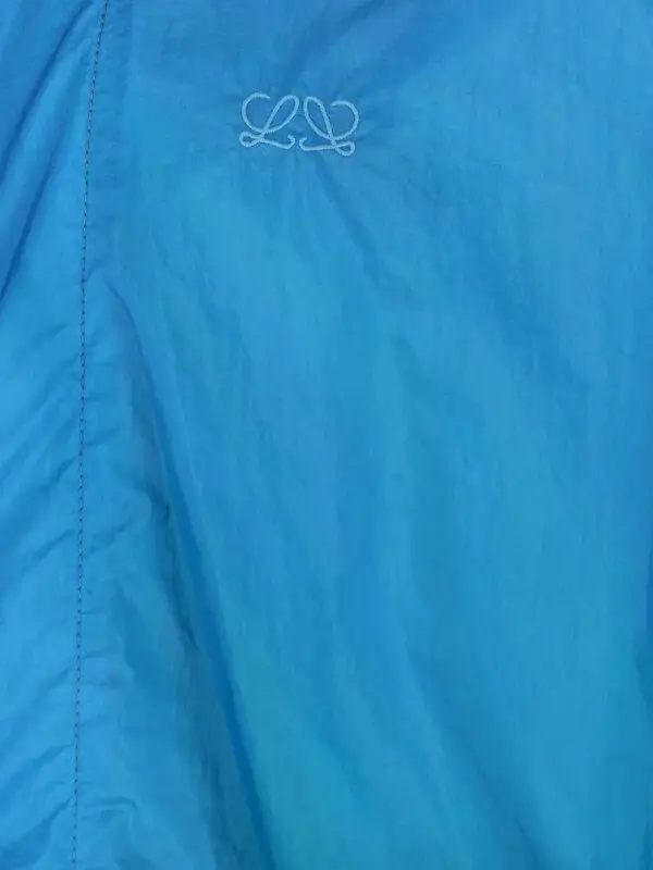 Loewe Layered Effect Hooded Jacket - Blue