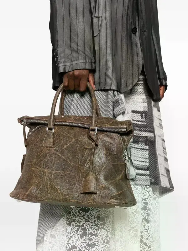 MAISON MARGIELA Crinkled Finish Tote Bag