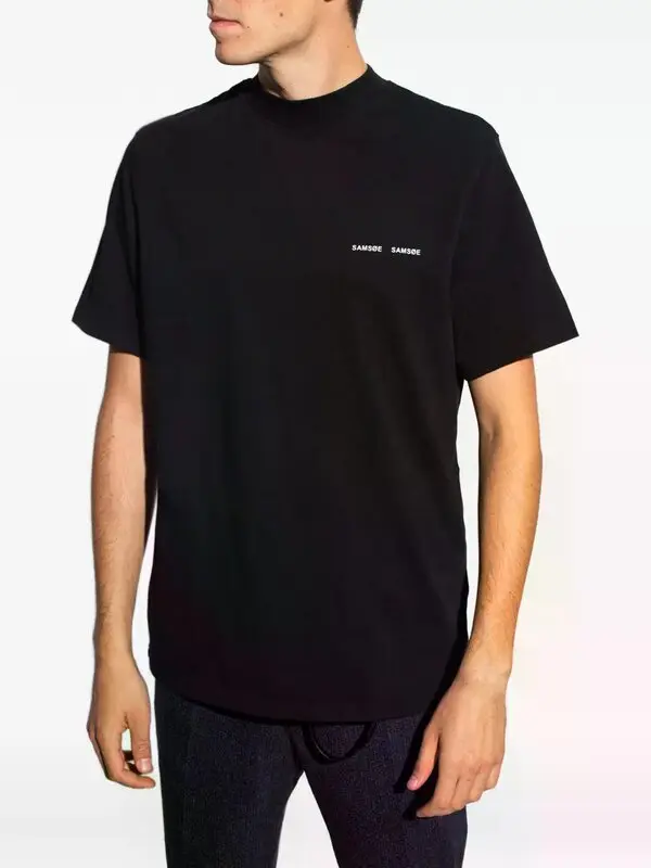 SAMSOE SAMSOE Logo-print Short-sleeve T-shirt
