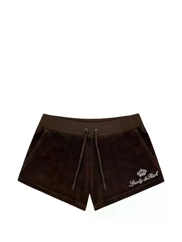 Juicy Couture X S&r Crystal-embellished Mini Shorts