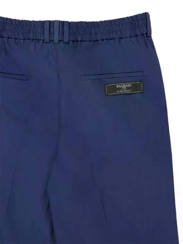 Balmain Pleated Elasticated-waist Trousers