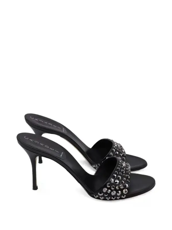 Casadei Crystal-embellished Slide Sandals