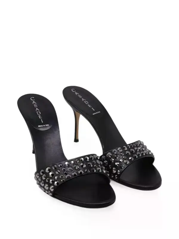Casadei Crystal-embellished Slide Sandals