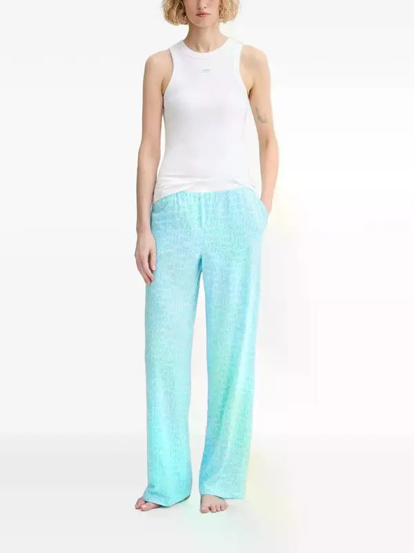 Dkny Logo-print Pajamas - Blue