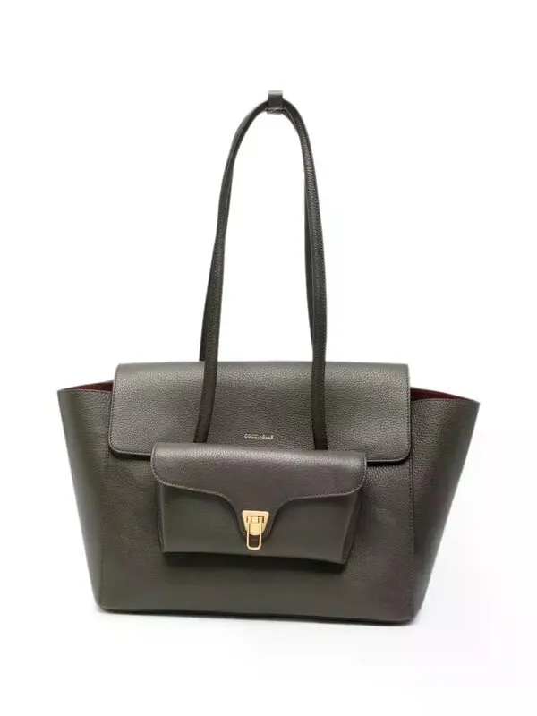 COCCINELLE Logo-detail Leather Shoulder Bag