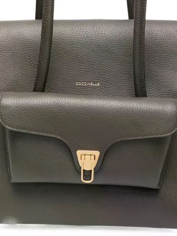 COCCINELLE Logo-detail Leather Shoulder Bag