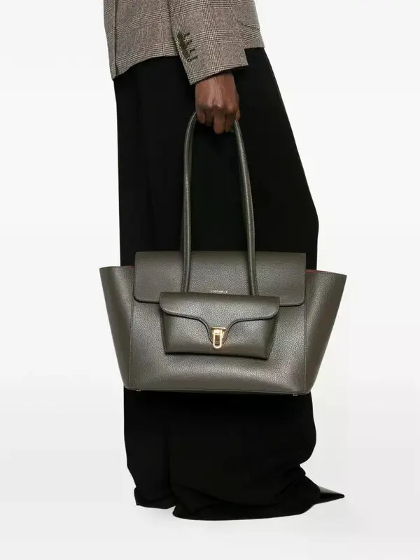 COCCINELLE Leather Shoulder Bag - Green