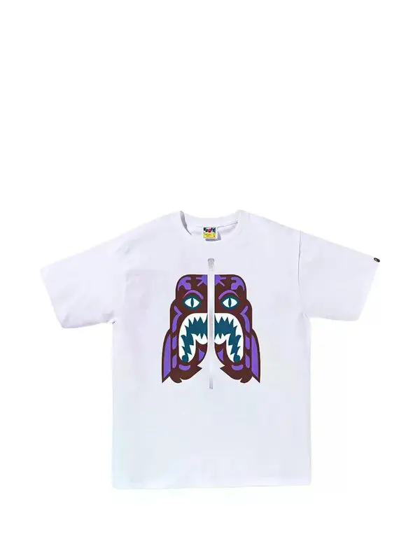 A BATHING APE Colors Tiger Graphic-print T-shirt - White