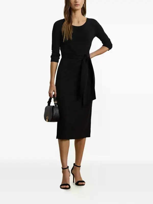 Ralph Lauren Tie-front Rib-knit Dress