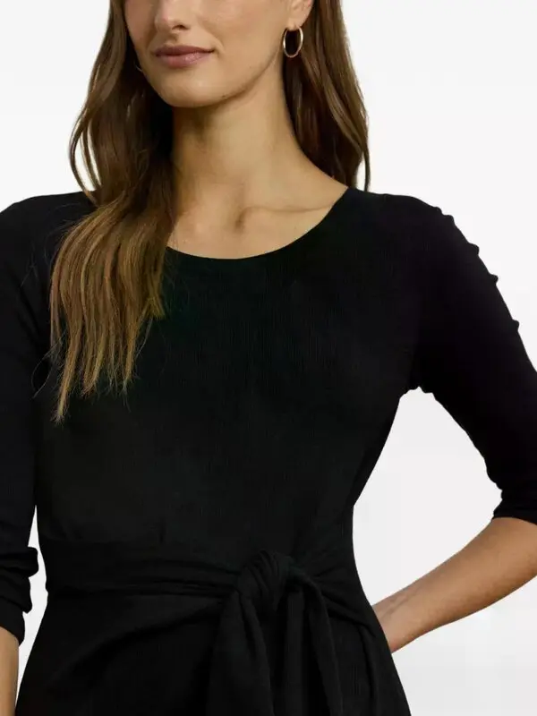 Ralph Lauren Tie-front Rib-knit Dress
