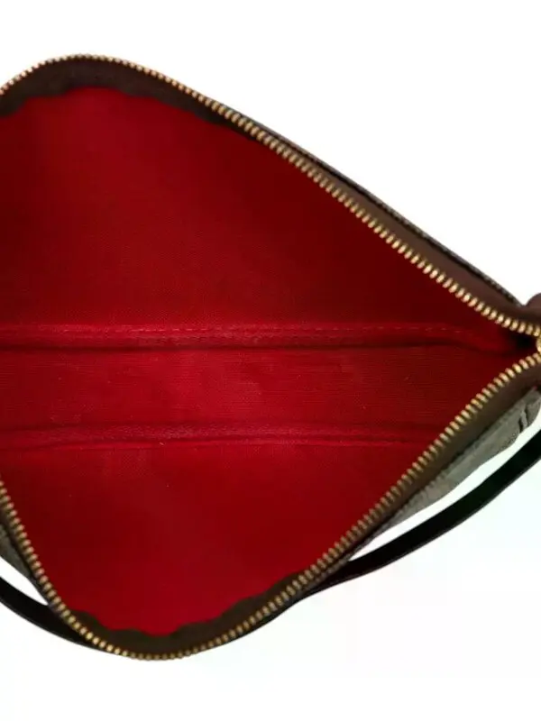 LOUIS VUITTON 2007 Damier Ebene Pochette Accessoires Shoulder Bag