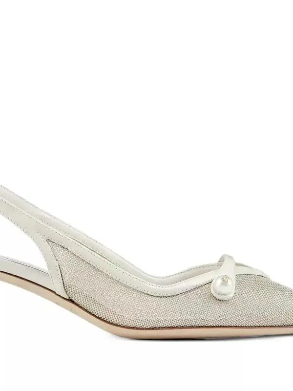 JIMMY CHOO Amita Leather Heeled Pumps