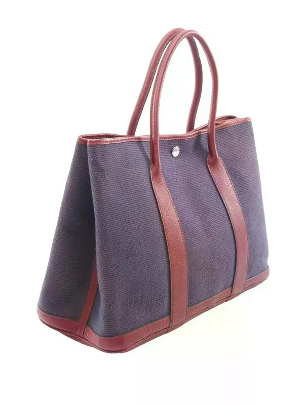 Hermès Toile Criss Cross Garden Party 36 Tote Bag - Blue