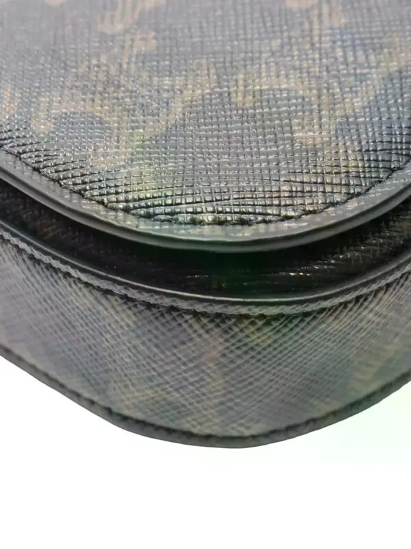 Celine 2000-2026 Small Triomphe Coated Canvas Triomphe Crossbody Bag