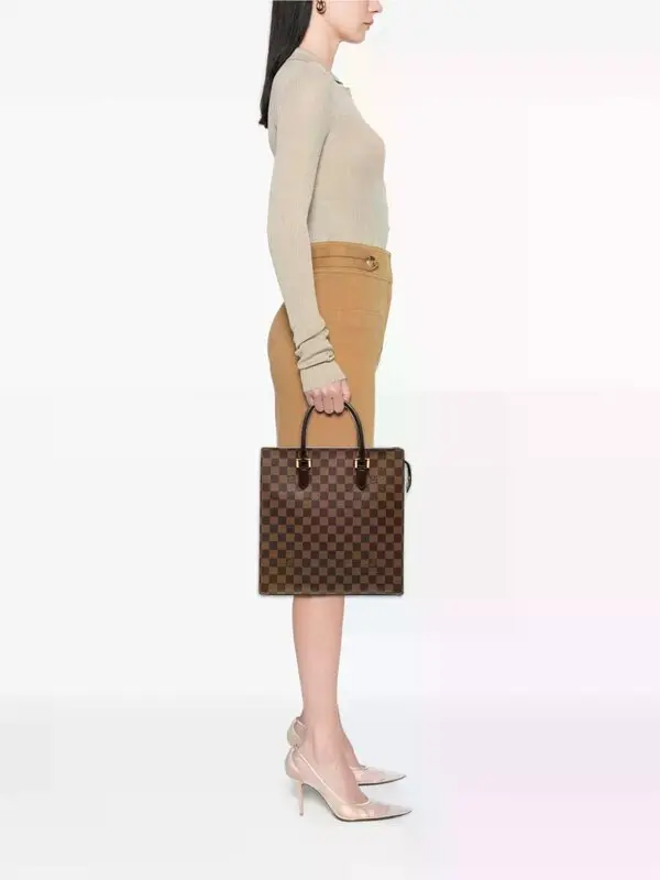 LOUIS VUITTON Damier Ebene Venice Sac Plat Tote Bag
