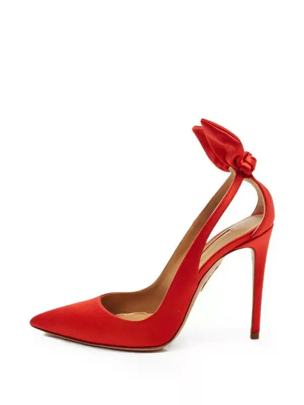 AQUAZZURA Bow Tie Heeled Pumps