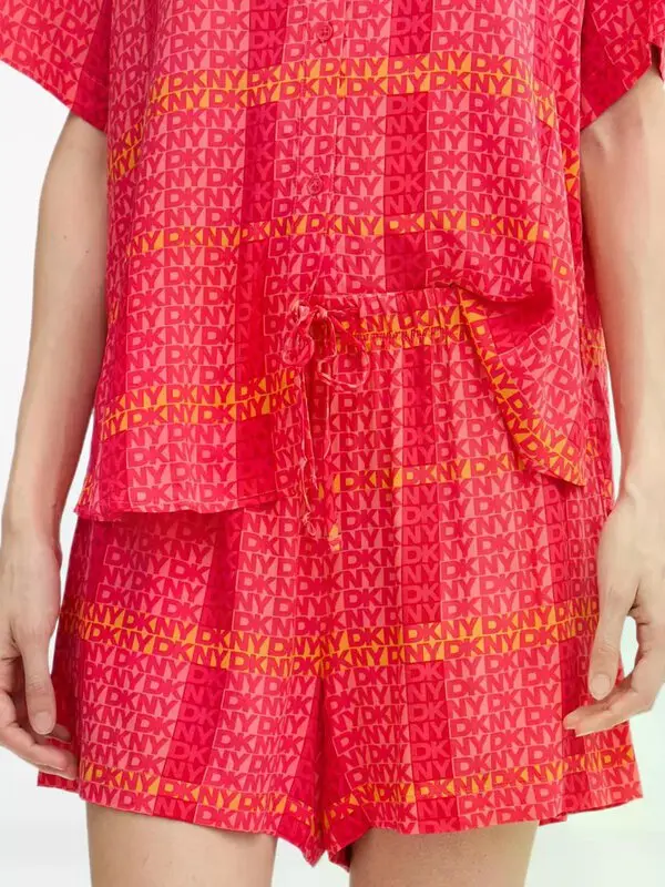 Dkny Logo-print Pajama Set