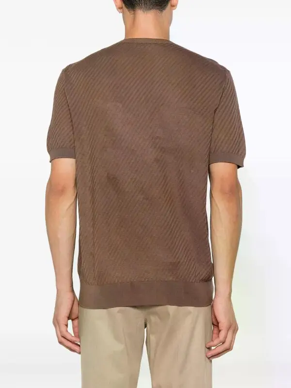 Corneliani Textured-knit T-shirt