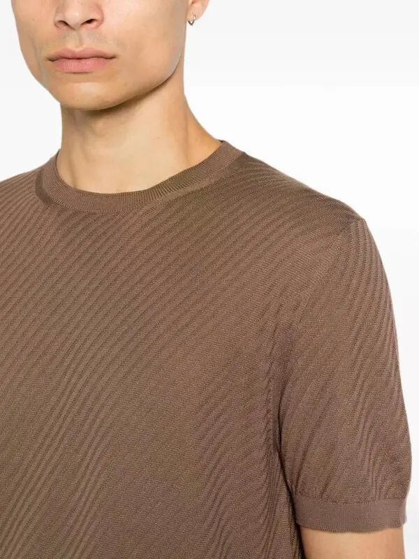 Corneliani Textured-knit T-shirt