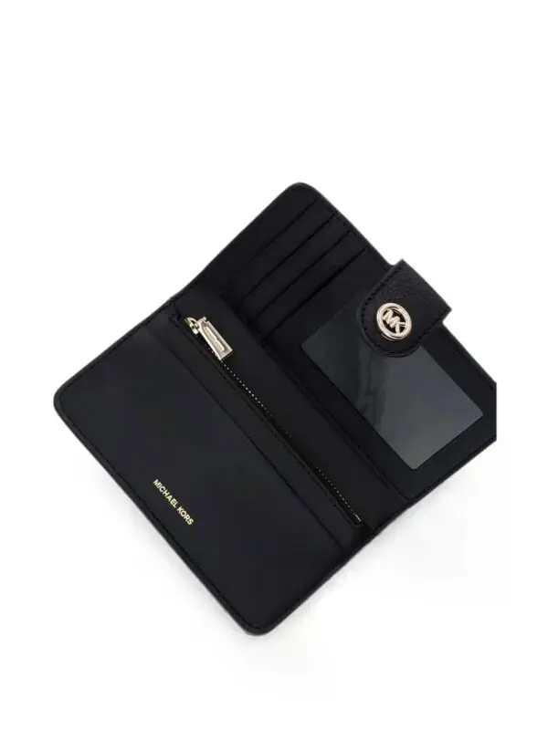 Michael Kors Logo-plaque Pebbled-leather Wallet