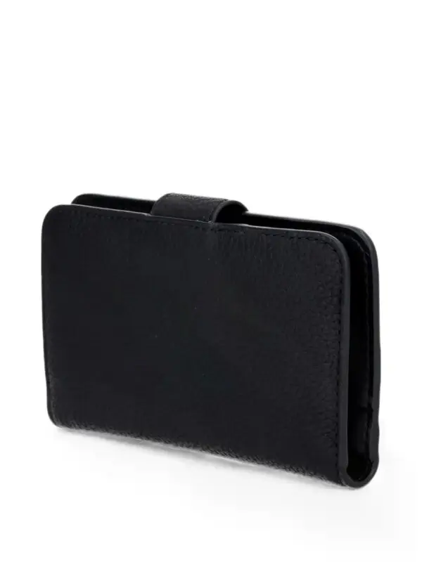 Michael Kors Logo-plaque Pebbled-leather Wallet