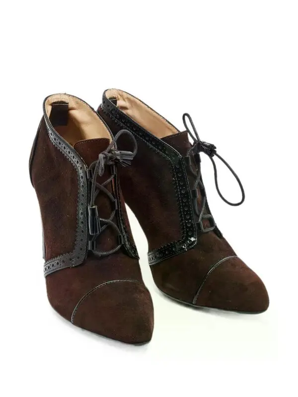 TOD'S Lace-up Tassel Ankle Boots