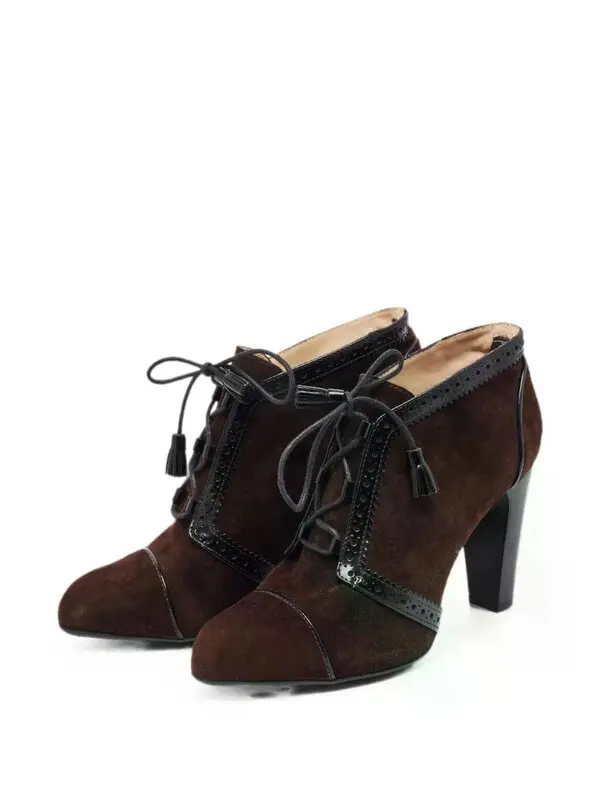 TOD'S Lace-up Tassel Ankle Boots