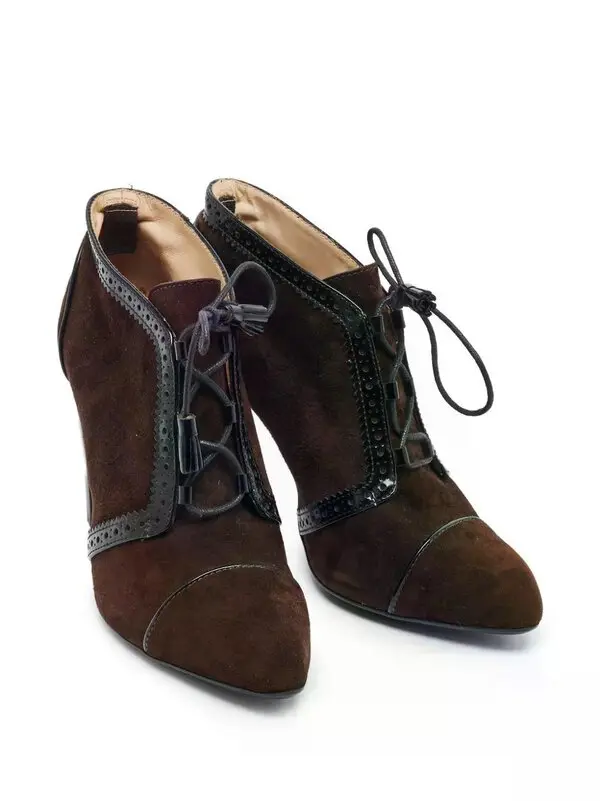 TOD'S Lace-up Tassel Ankle Boots
