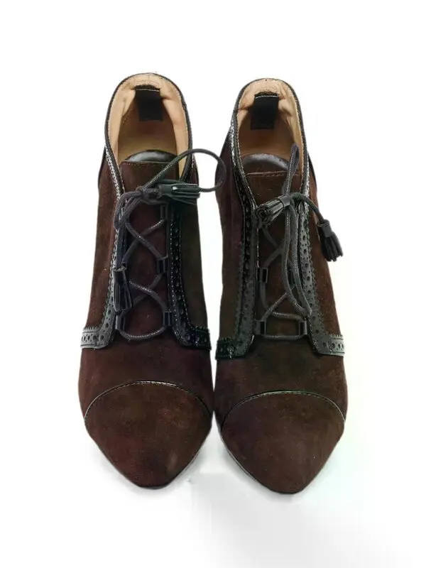 TOD'S Lace-up Tassel Ankle Boots
