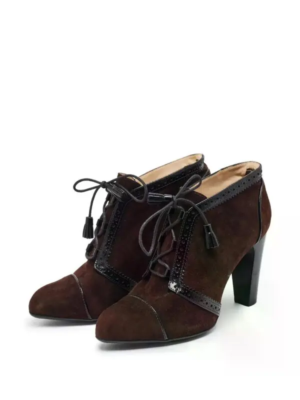 TOD'S Lace-up Tassel Ankle Boots