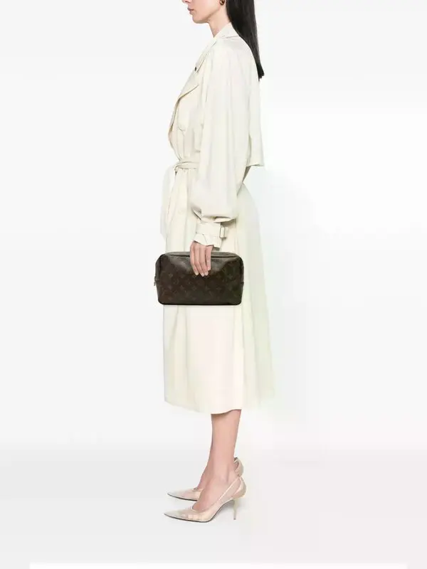 LOUIS VUITTON 1994 Monogram Troussse Toilette 28 Clutch Bag - Brown