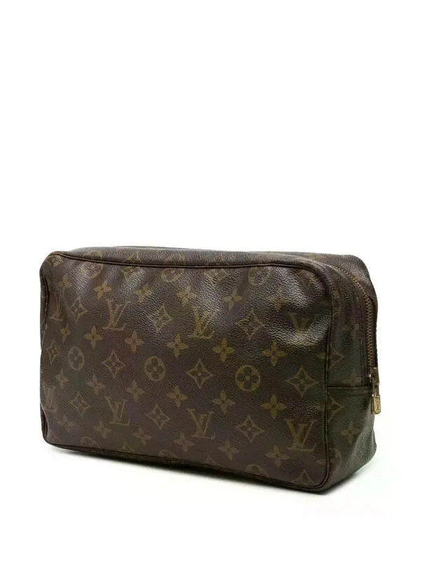 LOUIS VUITTON 1994 Monogram Troussse Toilette 28 Clutch Bag - Brown