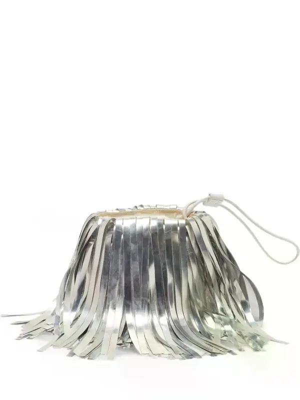 Off-White Fringed Clutch Bag