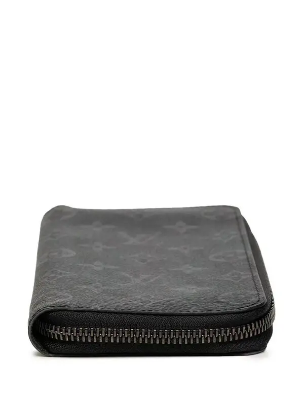 LOUIS VUITTON 2021-2025 Monogram Eclipse Vertical Zippy Wallet Long Wallets