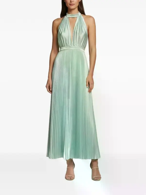 ROKSANDA Plissé-effect Maxi Dress