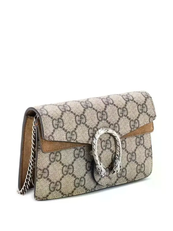 Gucci Dionysus Gg Coated Canvas Super Mini Crossbody Bag - Brown
