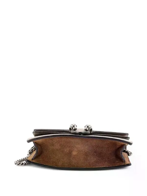 Gucci Dionysus Gg Coated Canvas Super Mini Crossbody Bag - Brown